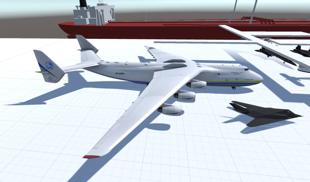 【無料3Dモデル】アントノフAn-225【VRC設置可】 - Tachikoma3DModels/モデル置き場 - BOOTH
