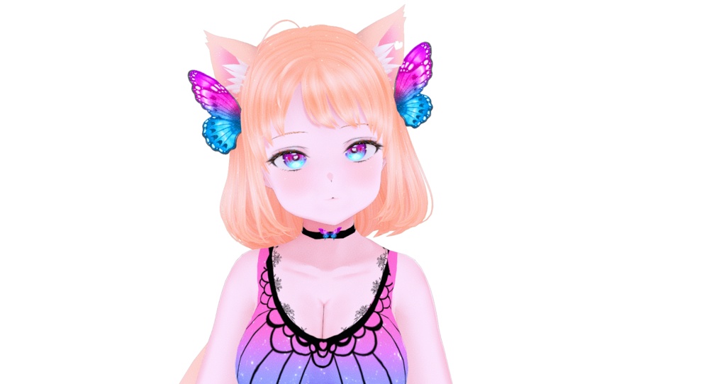 [Vroid] Butterfly Cat | VRM + VSFavatar - Torzler's Shop - BOOTH
