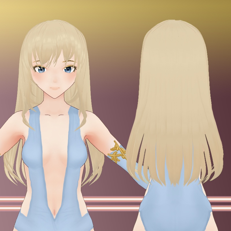 Long Hair Preset [vroid] || ロングヘアプリセット - Wishy - BOOTH