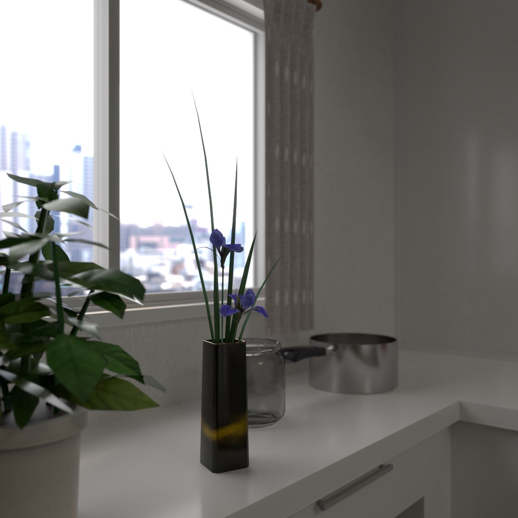 [VRChat/cluster対応]生け花-寒咲きアヤメ - RootGentleの店 - BOOTH