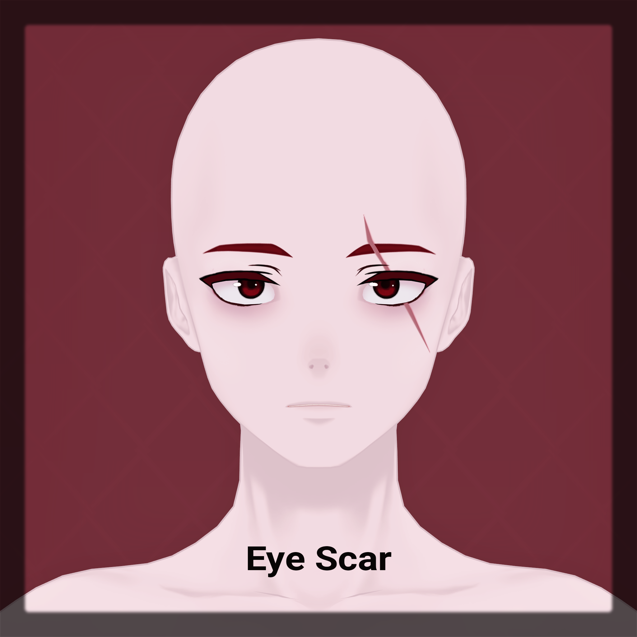 【VRoid Stable】 Face Wounds Texture Set (Bruises, Scratches, Scars, Cuts ...
