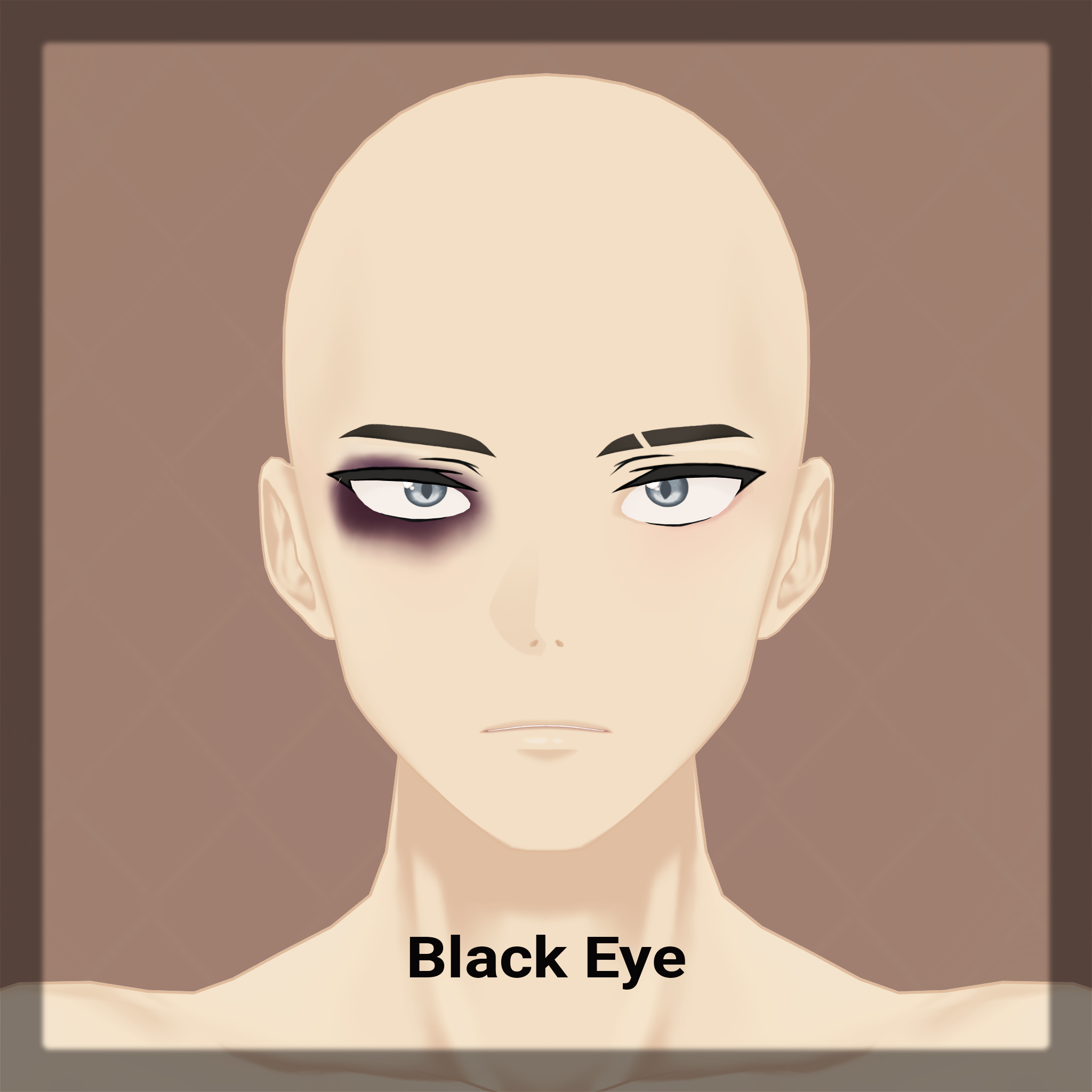 【VRoid Stable】 Face Wounds Texture Set (Bruises, Scratches, Scars, Cuts ...