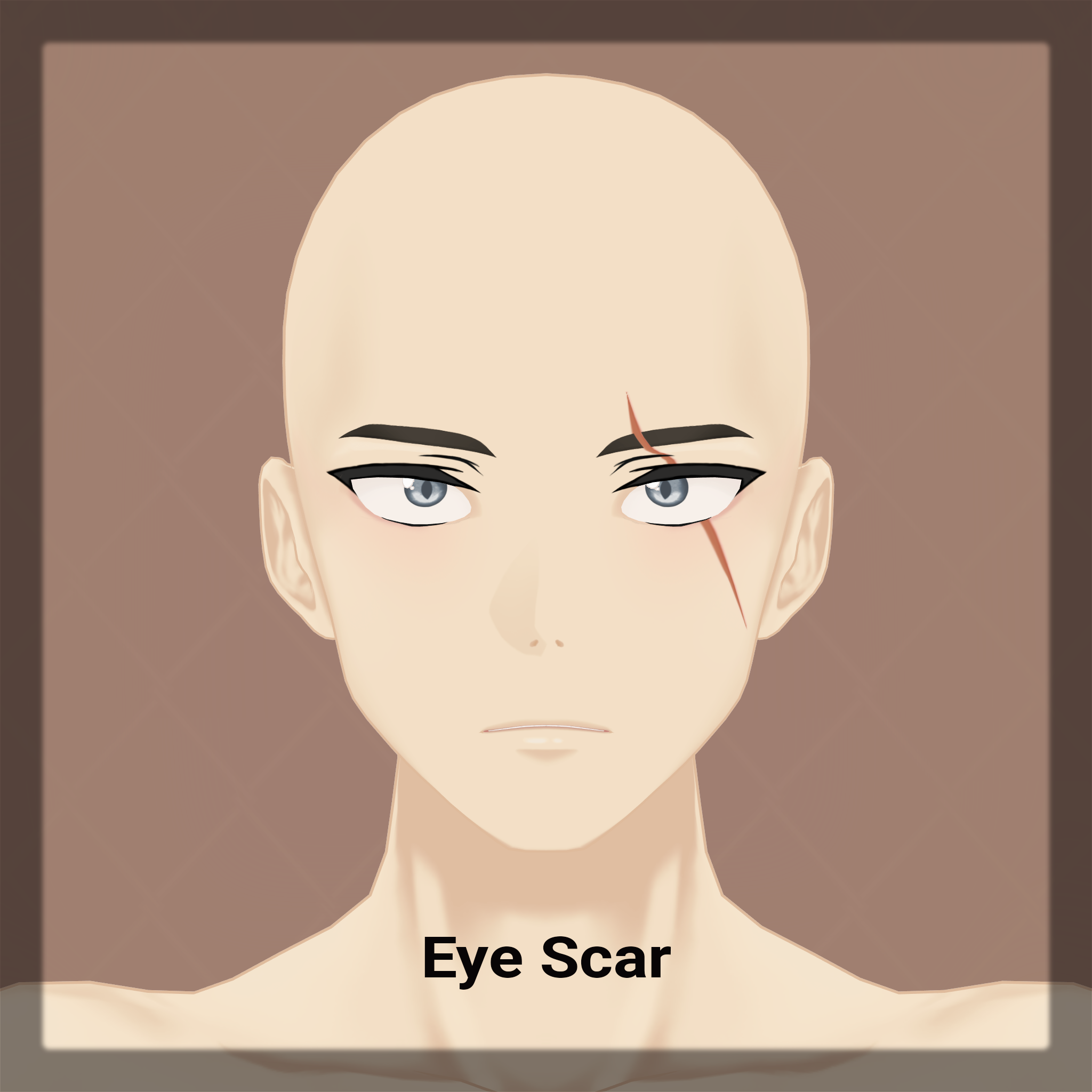【VRoid Stable】 Face Wounds Texture Set (Bruises, Scratches, Scars, Cuts ...
