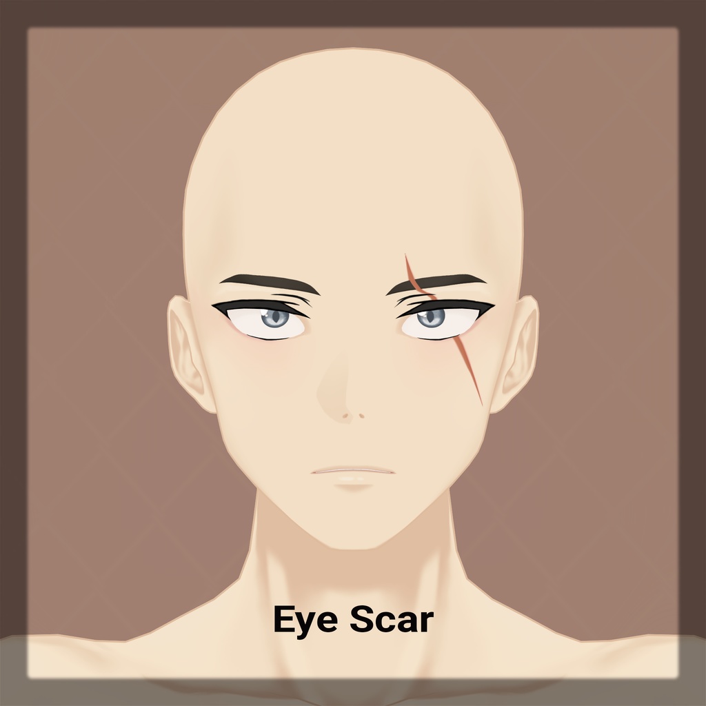 【VRoid Stable】 Face Wounds Texture Set (Bruises, Scratches, Scars, Cuts ...