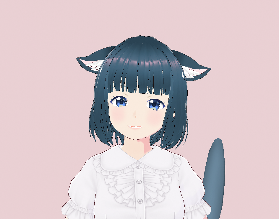 VRoid Studio ぴょこぴょこ動く垂れ猫耳 カラー変更可 正式版 髪型カスタムアイテム(はね毛) ヘアープリセット Hair ...