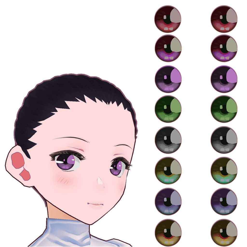 【無料版有】Vroid eyes pack - lordmev - BOOTH