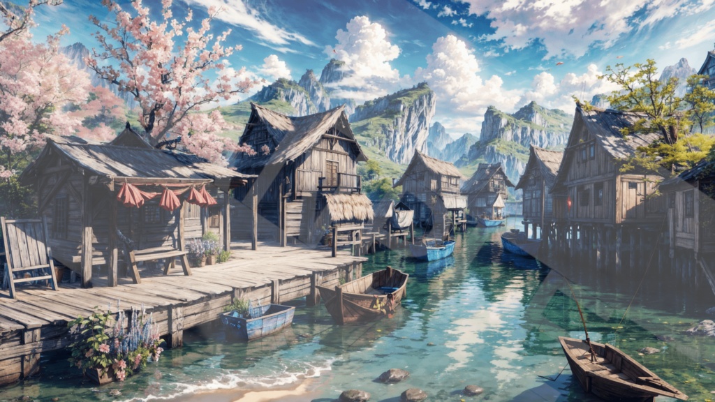 【背景素材】漁村・ファンタジー3種[0115] - 文芸ZOO - BOOTH