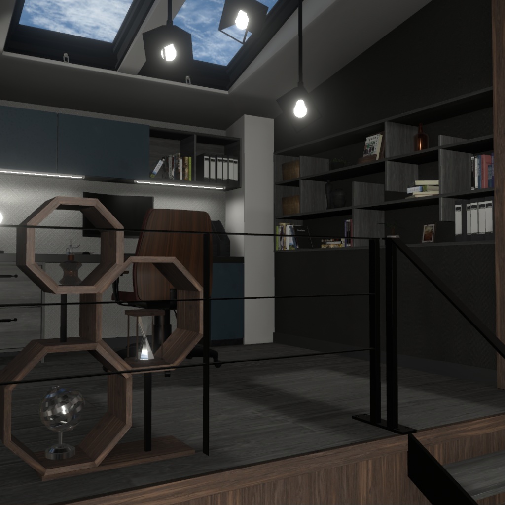 [3D world] Cafe style cozy room - 3D Lab mikage - BOOTH