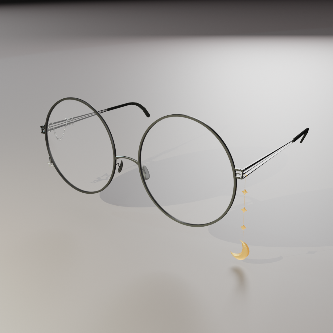 【丸眼鏡】Moonlight Glasses【VRC想定】 - atelierTOWA - BOOTH