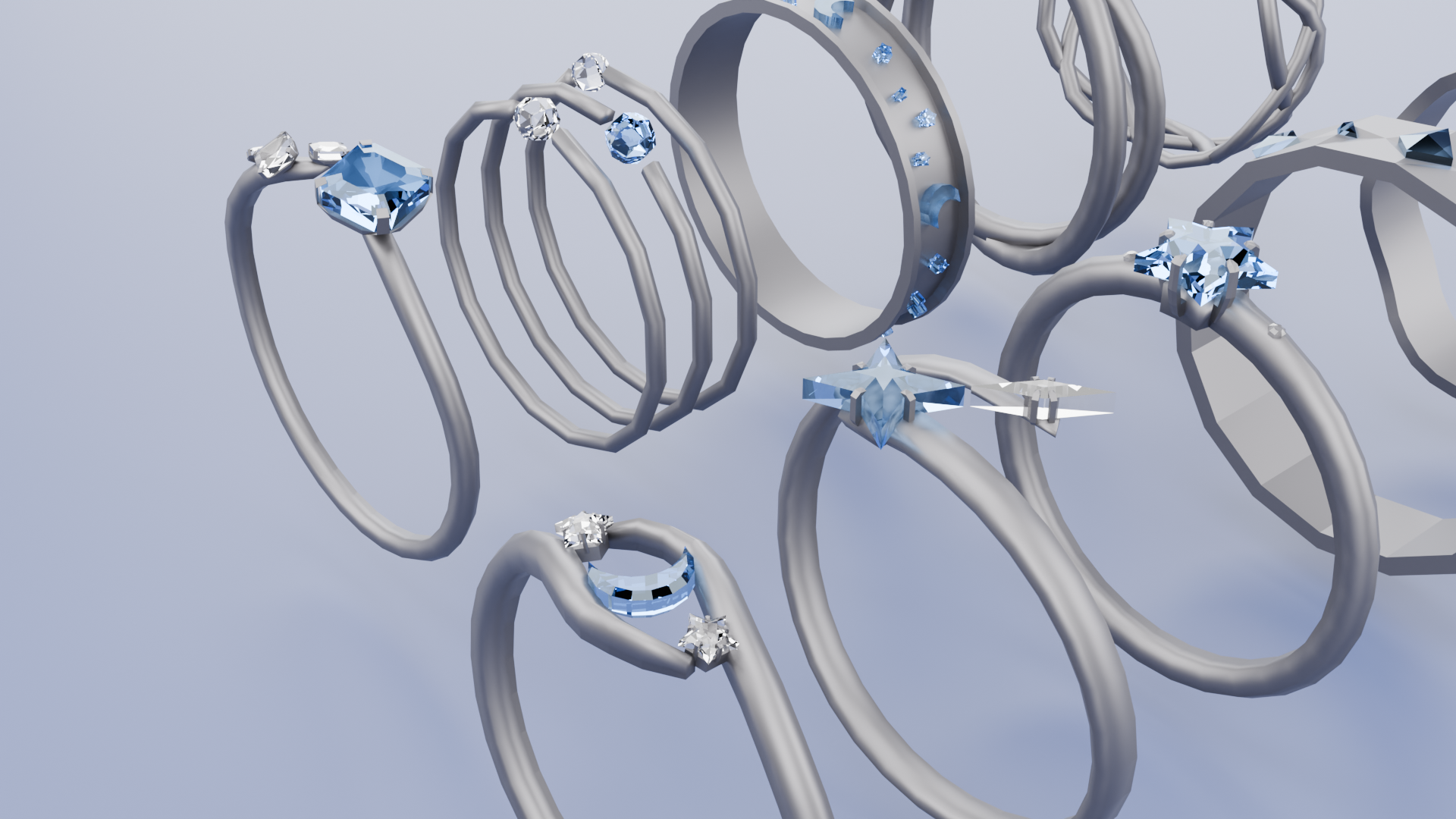 【指輪10点セットMA対応】Stellar Rings / 10-Piece Set【VRC想定】 - atelierTOWA - BOOTH