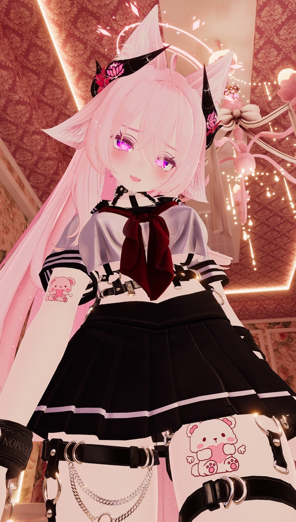 VRChat ♡ Valentines Love Bear Tattoo - catalola - BOOTH