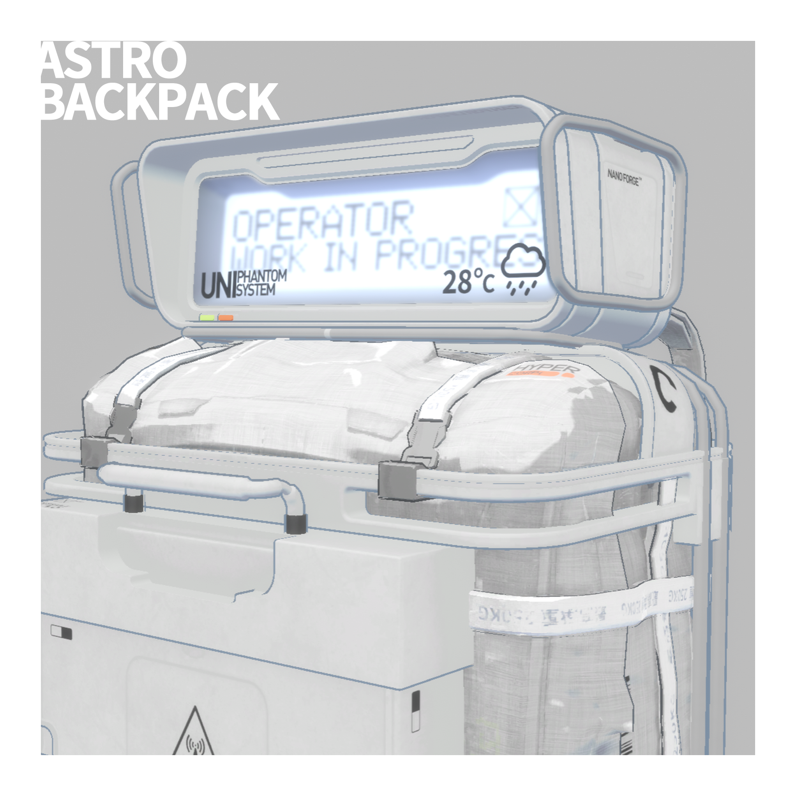 【3Dモデル】Astro backpack - MO802.11ca - BOOTH