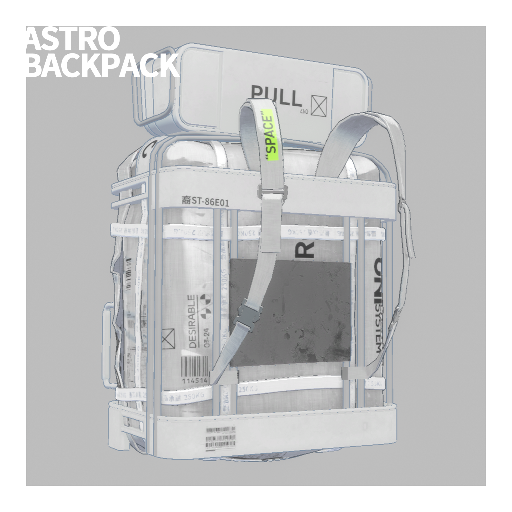 【3Dモデル】Astro backpack - MO802.11ca - BOOTH
