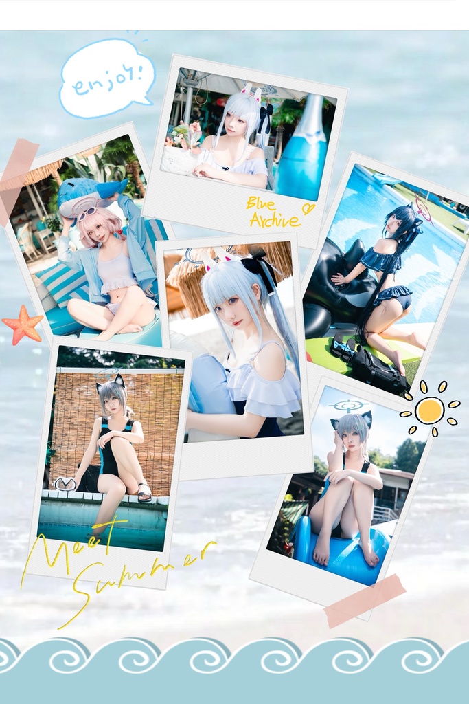 在庫あり C104 ブルアカ 水着 写真集 『Blue Vocation』 - 団子大家族 - BOOTH