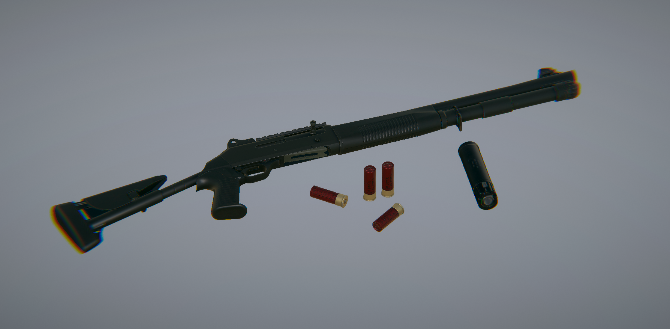 【VRChat想定】1014 Shotgun System【ギミック付き】 - OKB-#37 - BOOTH