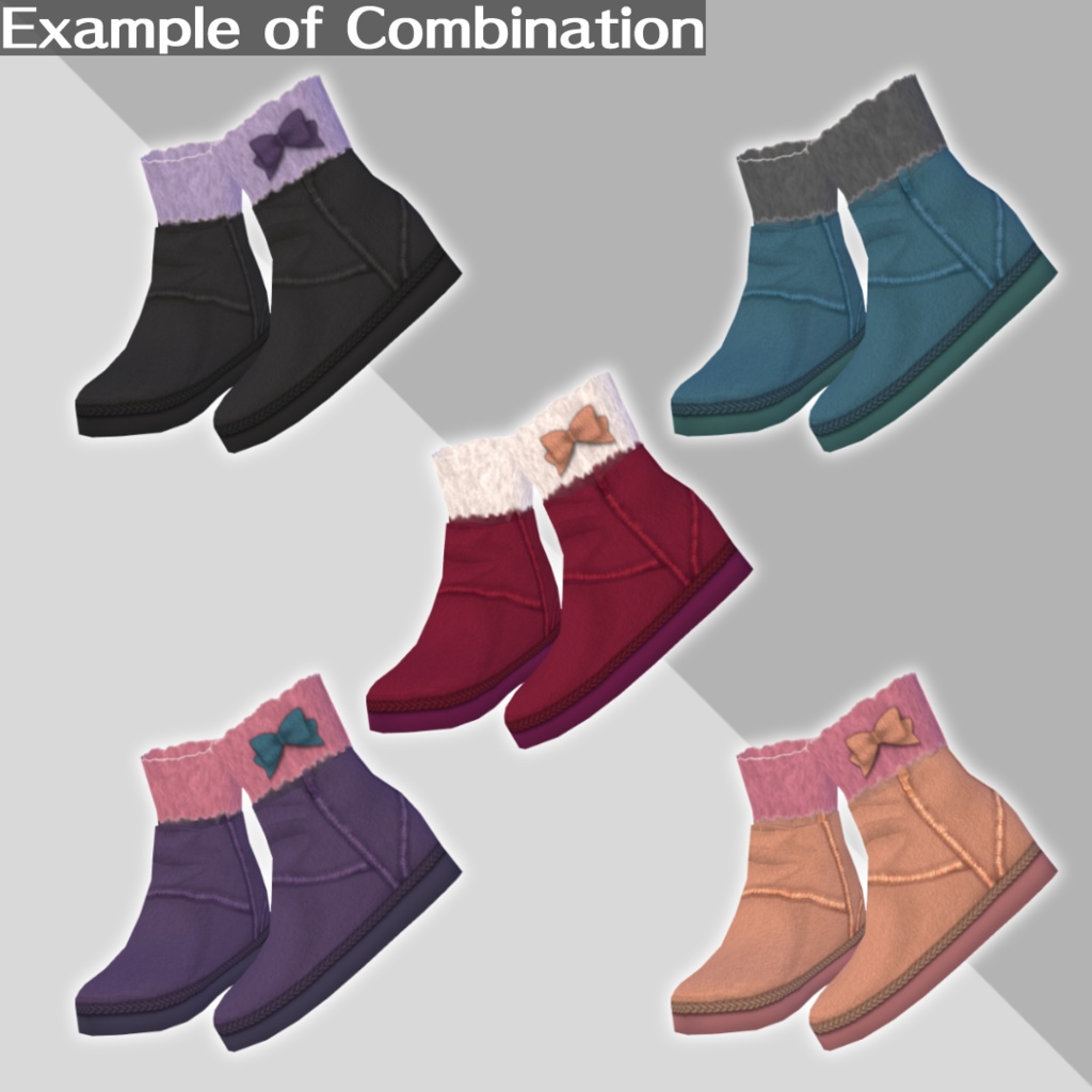 [VRoid] Sheepskin Boots Set [VRoid β & Stable ver.] - NicorinSHOP ...