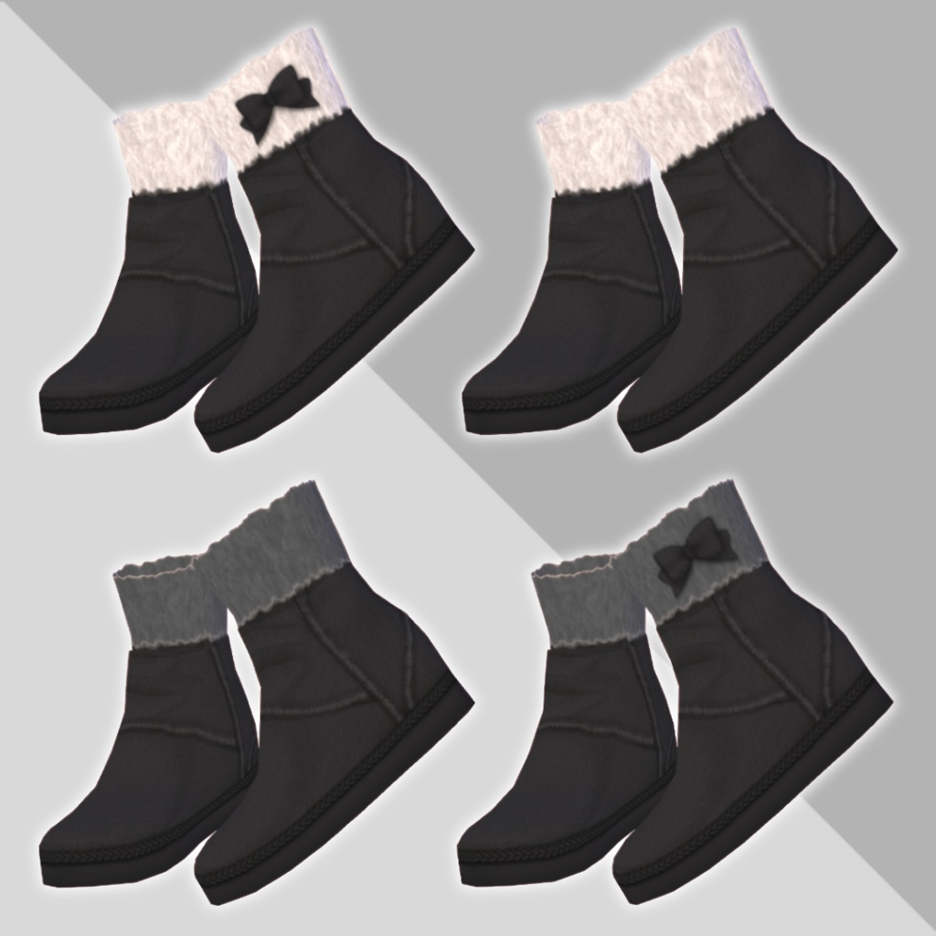 [VRoid] Sheepskin Boots Set [VRoid β & Stable ver.] - NicorinSHOP ...