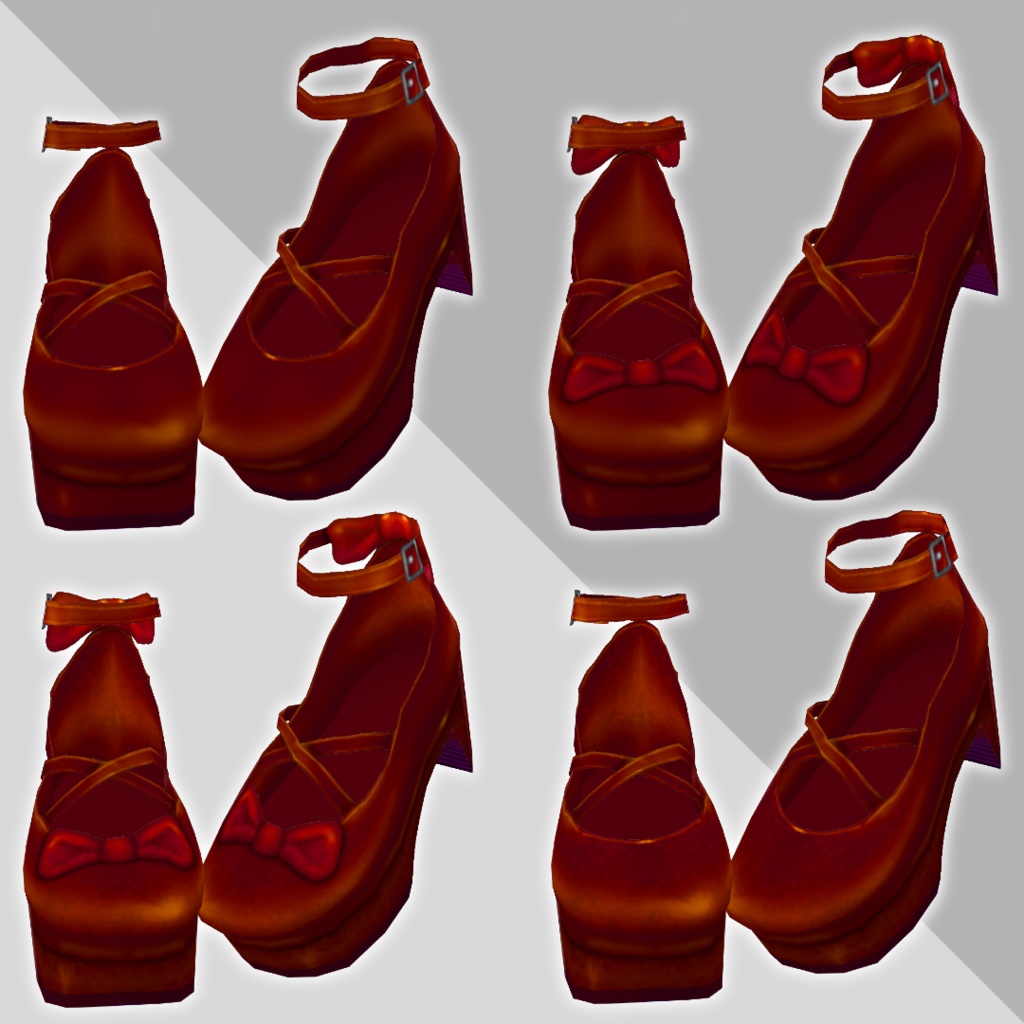 [VRoid] Gothic High Heels [VRoid β & Stable ver.] - NicorinSHOP - VRoid ...