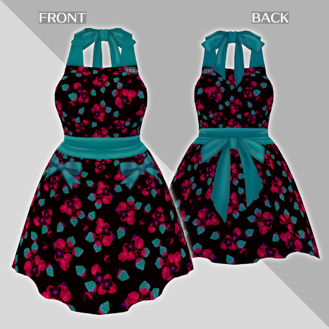 [VRoid] FREE GIFT Strawberry Apron [VRoid β & Stable ver ...