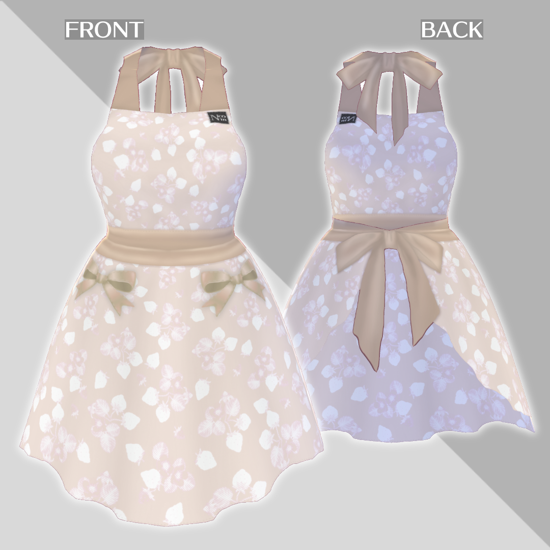 [VRoid] FREE GIFT Strawberry Apron [VRoid β & Stable ver ...