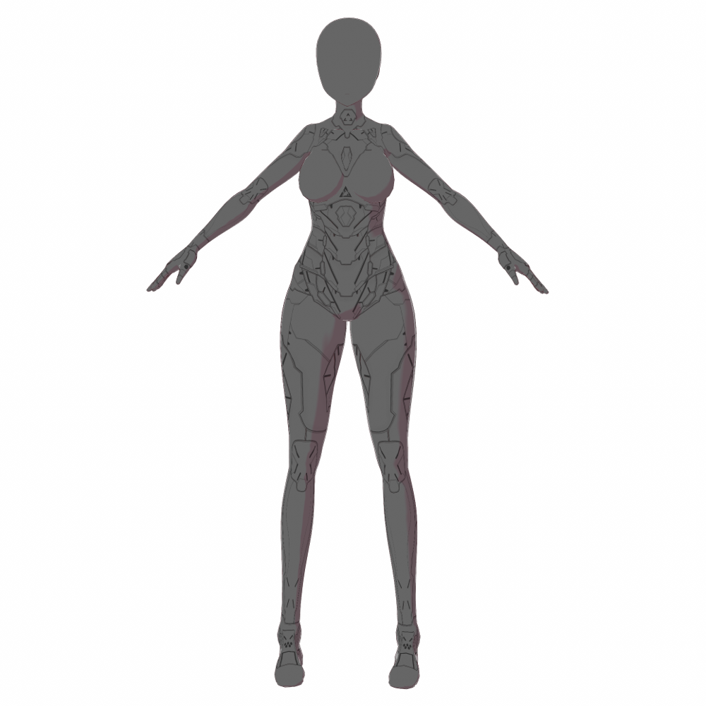 VRoid用 アンドロイドボディペイント - Android Body Paint - Fox Corp. - BOOTH