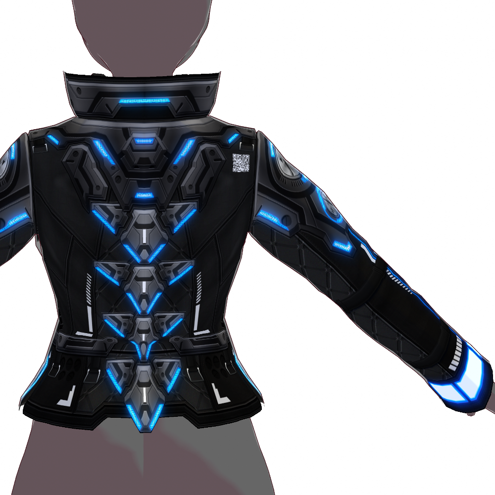 VRoid用 4色展開 サイバージャケット - Cyber Jacket 4Colors - Fox Corp. - BOOTH