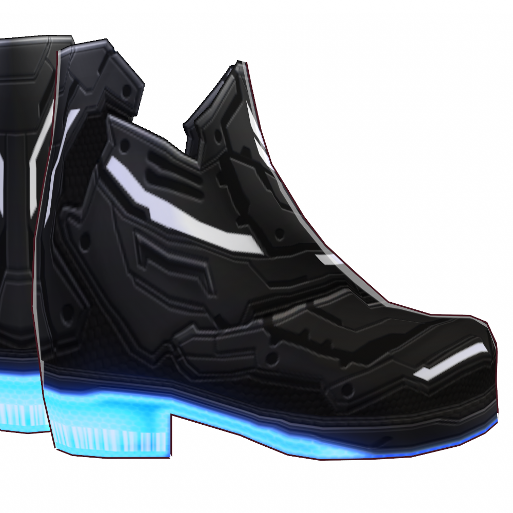 VRoid用 4*5色展開 サイバーブーツ デザイン 3R - Cyber Boots Design 3R 4*5Colors - Fox ...