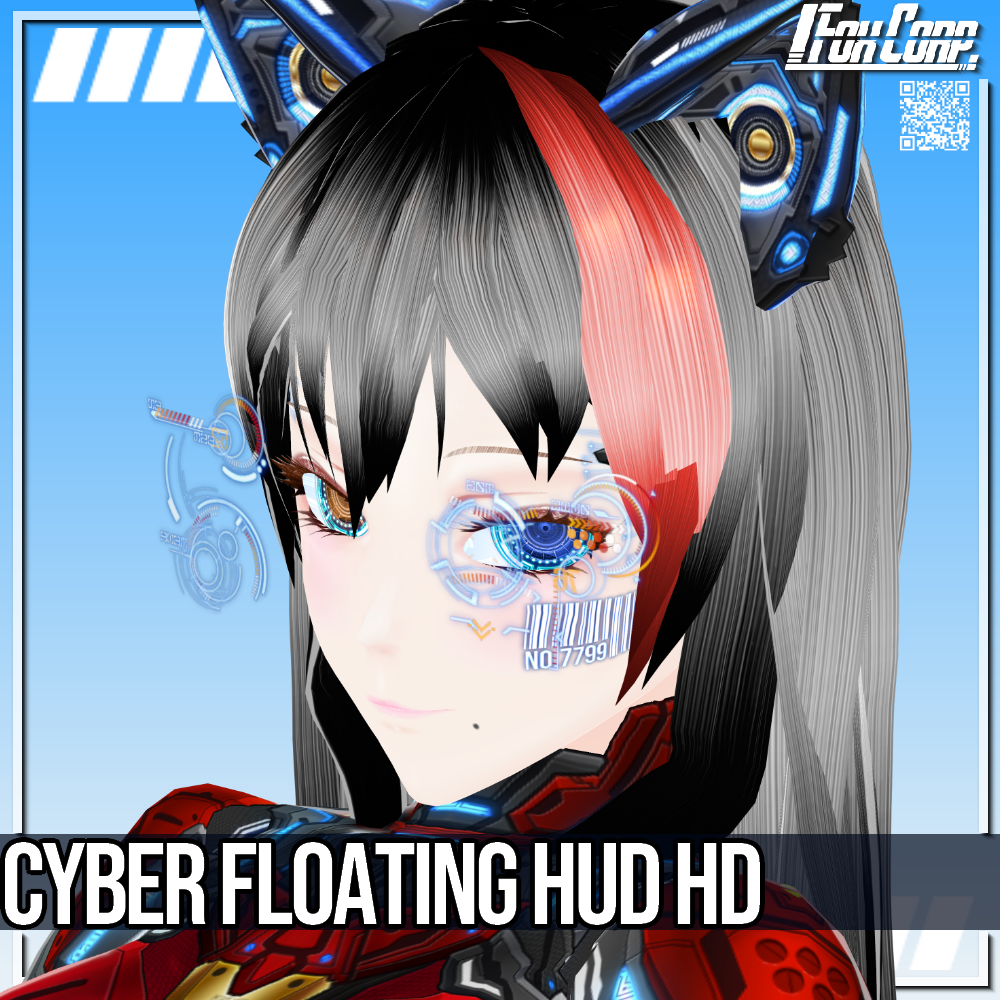 VRoid用 サイバーフローティング HUD HD - Cyber Floating HUD HD - Fox Corp. - BOOTH