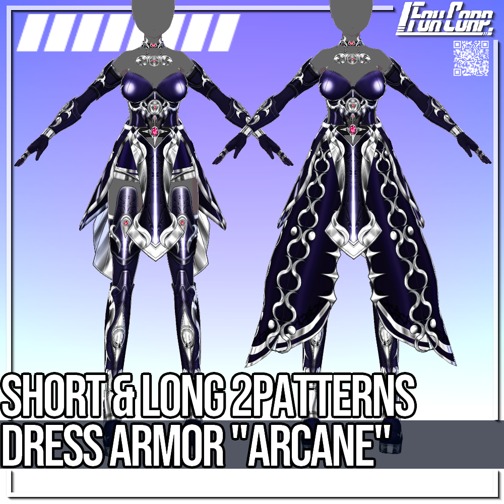VRoid用 ドレスアーマー "Arcane" - Dress Armor "Arcane" - Fox Corp. - BOOTH