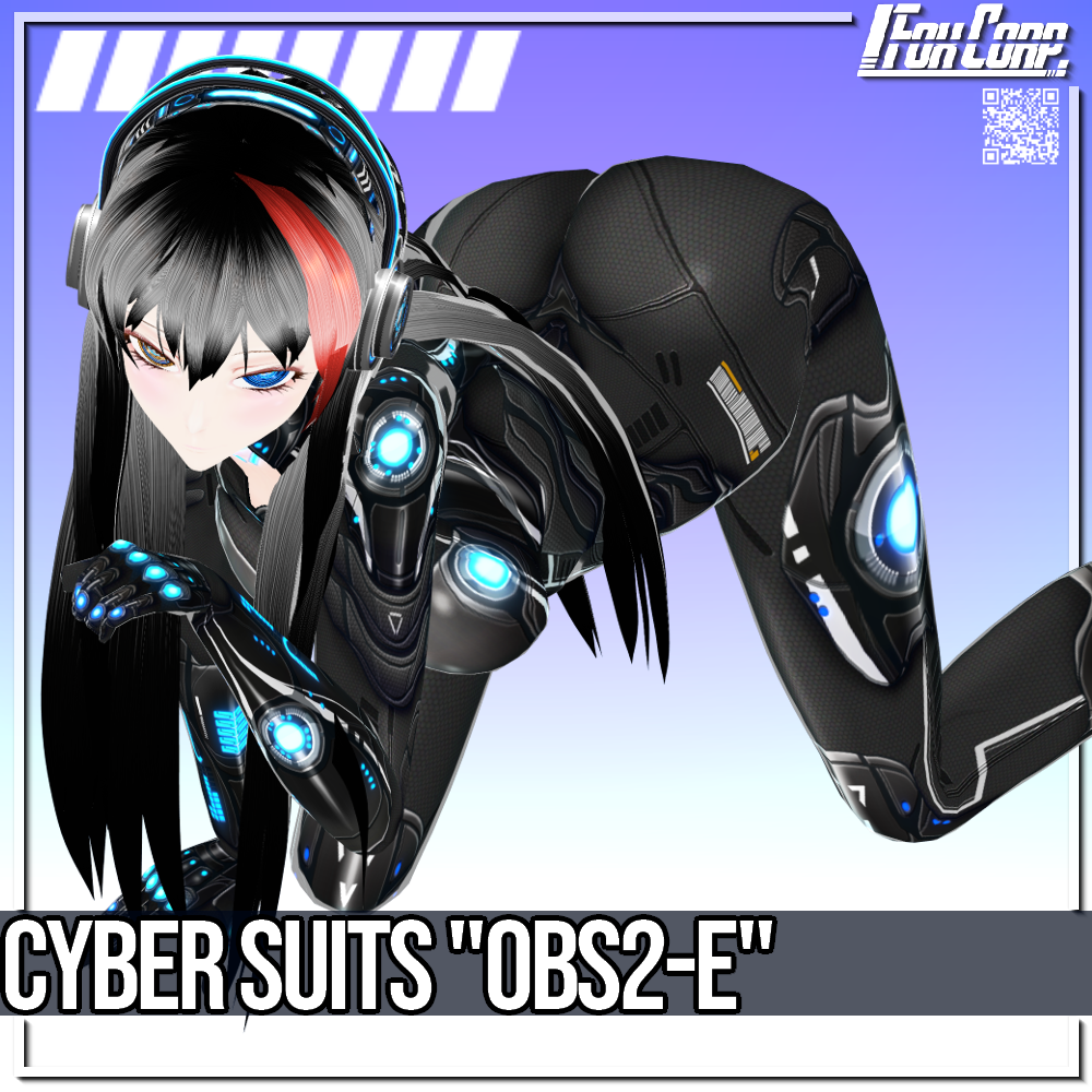 VRoid用 4*4色展開 サイバースーツ 第3世代 "OBS2-E" - Cyber Suits 3rd Gen. "OBS2-E" 4*4Colors - Fox Corp. - BOOTH