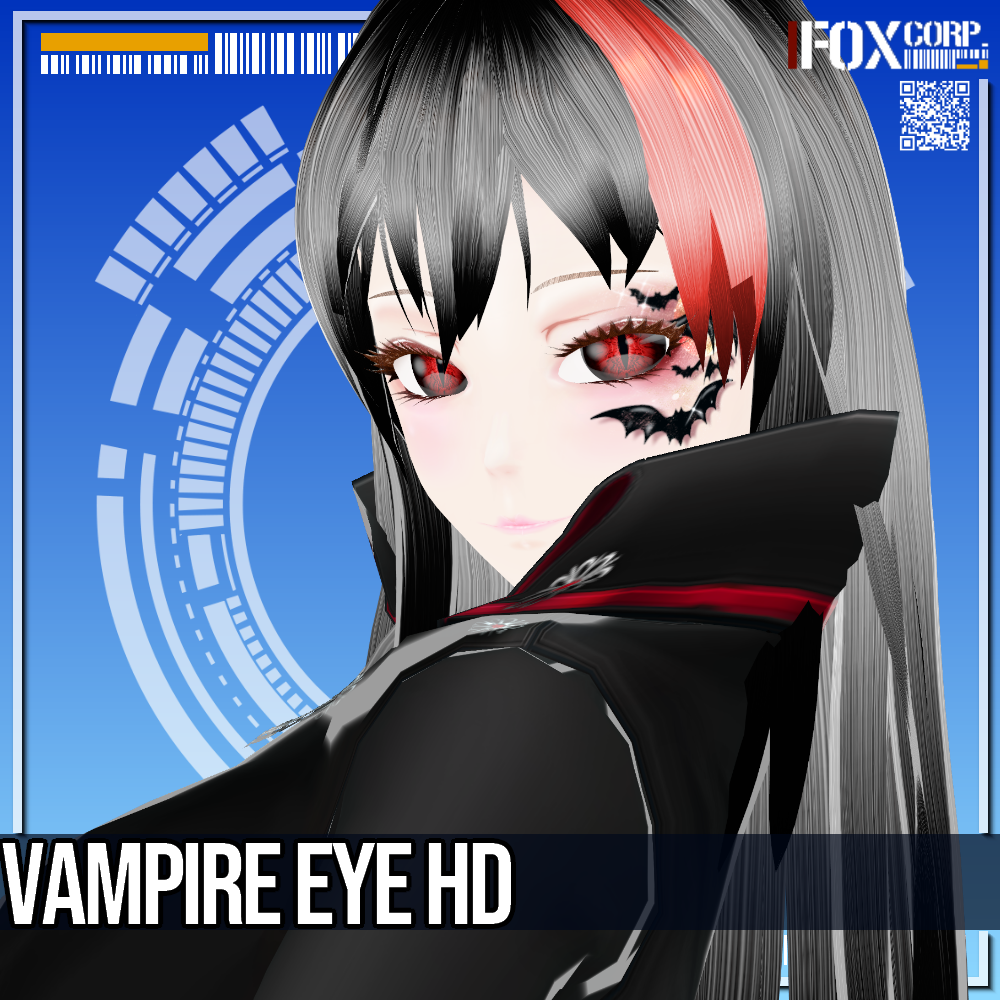 VRoid/VRC 6色展開 吸血鬼・龍・蛇の瞳 - Vampire/Dragon/Serpent Eye HD 6Colors - Fox ...