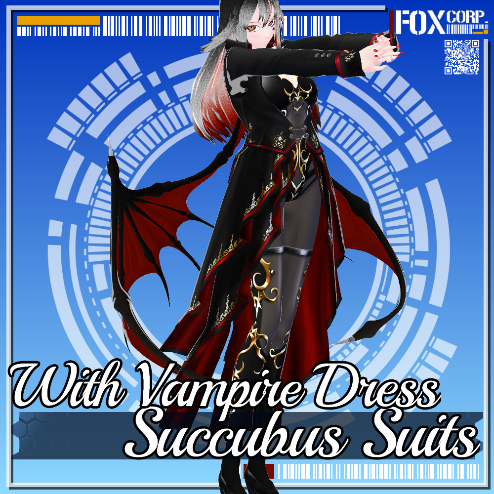 VRoid用 4*2色展開 サキュバススーツ - Succubus Suits 4*2Colors - Fox Corp. - BOOTH