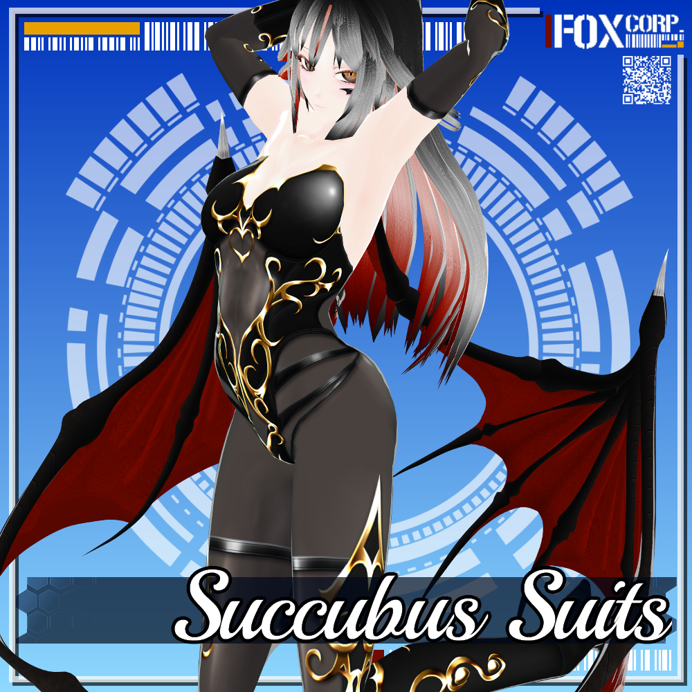 VRoid用 4*2色展開 サキュバススーツ - Succubus Suits 4*2Colors - Fox Corp. - BOOTH