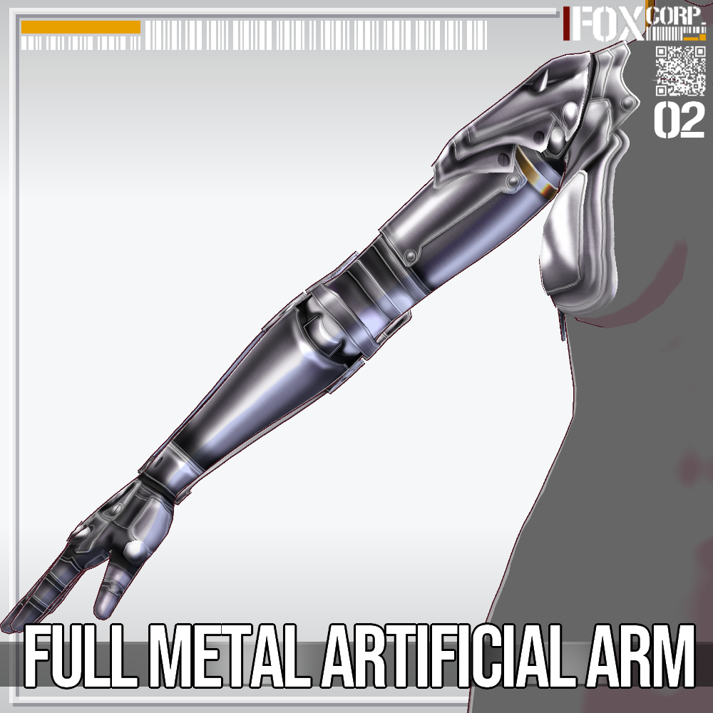 VRoid用 オートメイル製義手 - Full Metal Artificial Prosthetic Arm - Fox Corp. - BOOTH