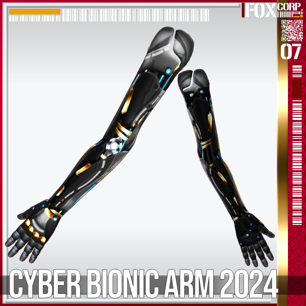 【発光可能】VRoid用 11色展開 サイバーバイオニックアーム 2024 - Cyber Bionic Prosthetic Arm ...