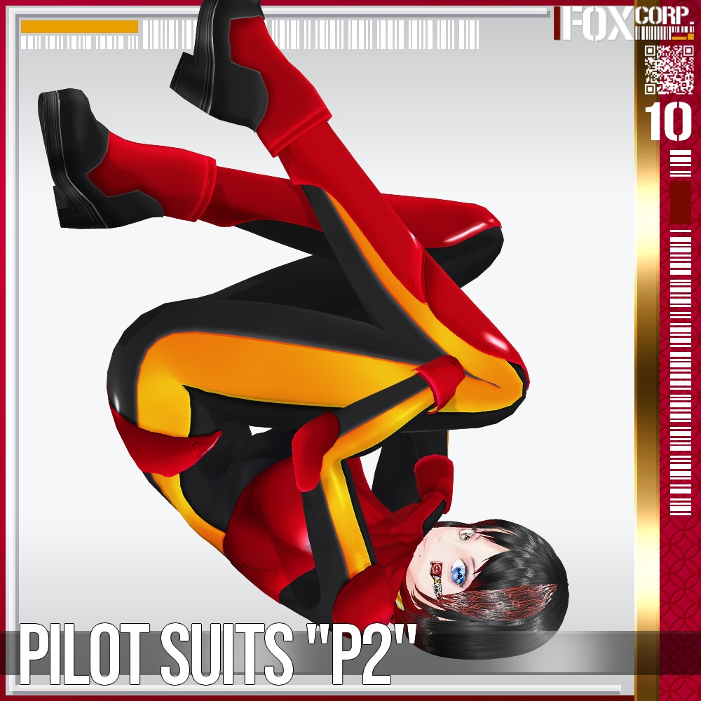 [XWear対応] VRoid用 多色展開 パイロットスーツ "P2" - Pilot Suits "P2" - Fox Corp. - BOOTH