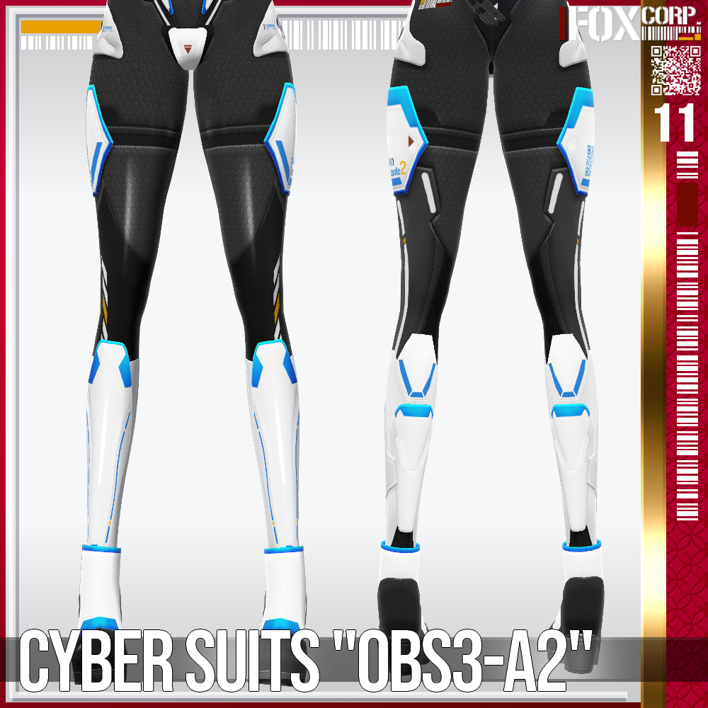 [XWear対応] VRoid用 多色展開 第四世代サイバースーツ "OBS3-A2" - Cyber Suits 4th Gen ...
