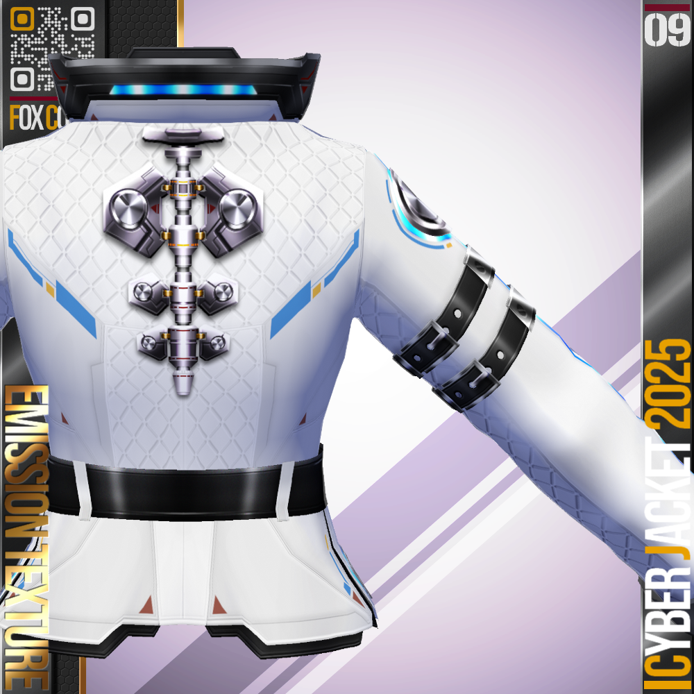 [XWear対応] [発光可能] VRoid用 多色展開 サイバージャケット 2025 - Cyber Jacket 2025 - Fox ...