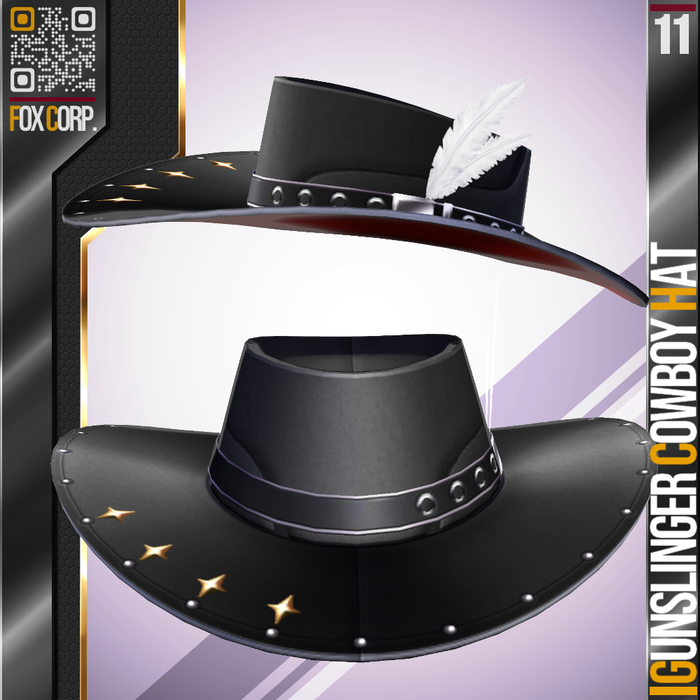 VRoid用 12色展開 ガンスリンガーウエスタンハット - Gunslinger Western Hat 12Colors - Fox ...