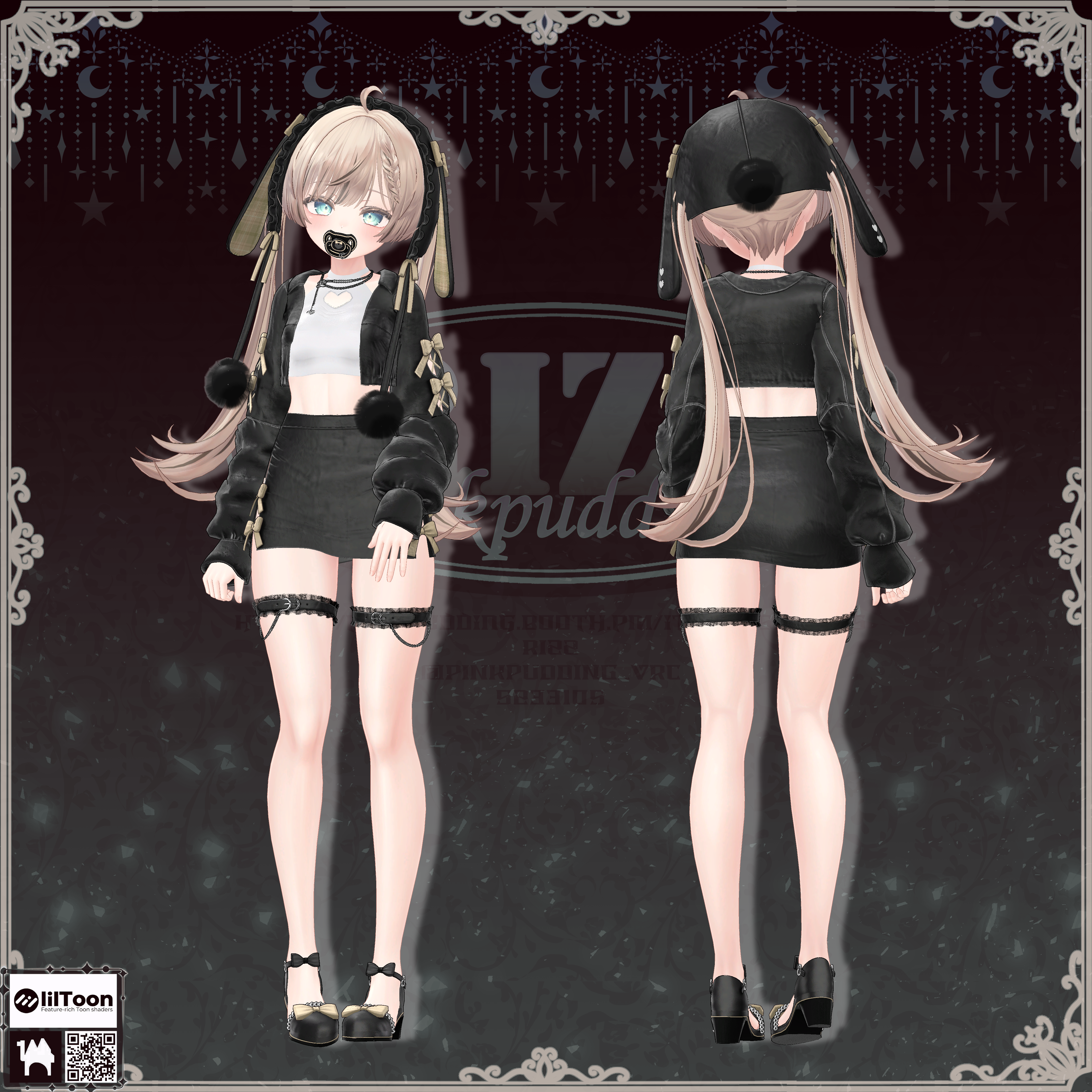 【5アバター対応】♡RIZZ♡【VRChat向け衣装モデル】 - PINK♡PUDDING - BOOTH