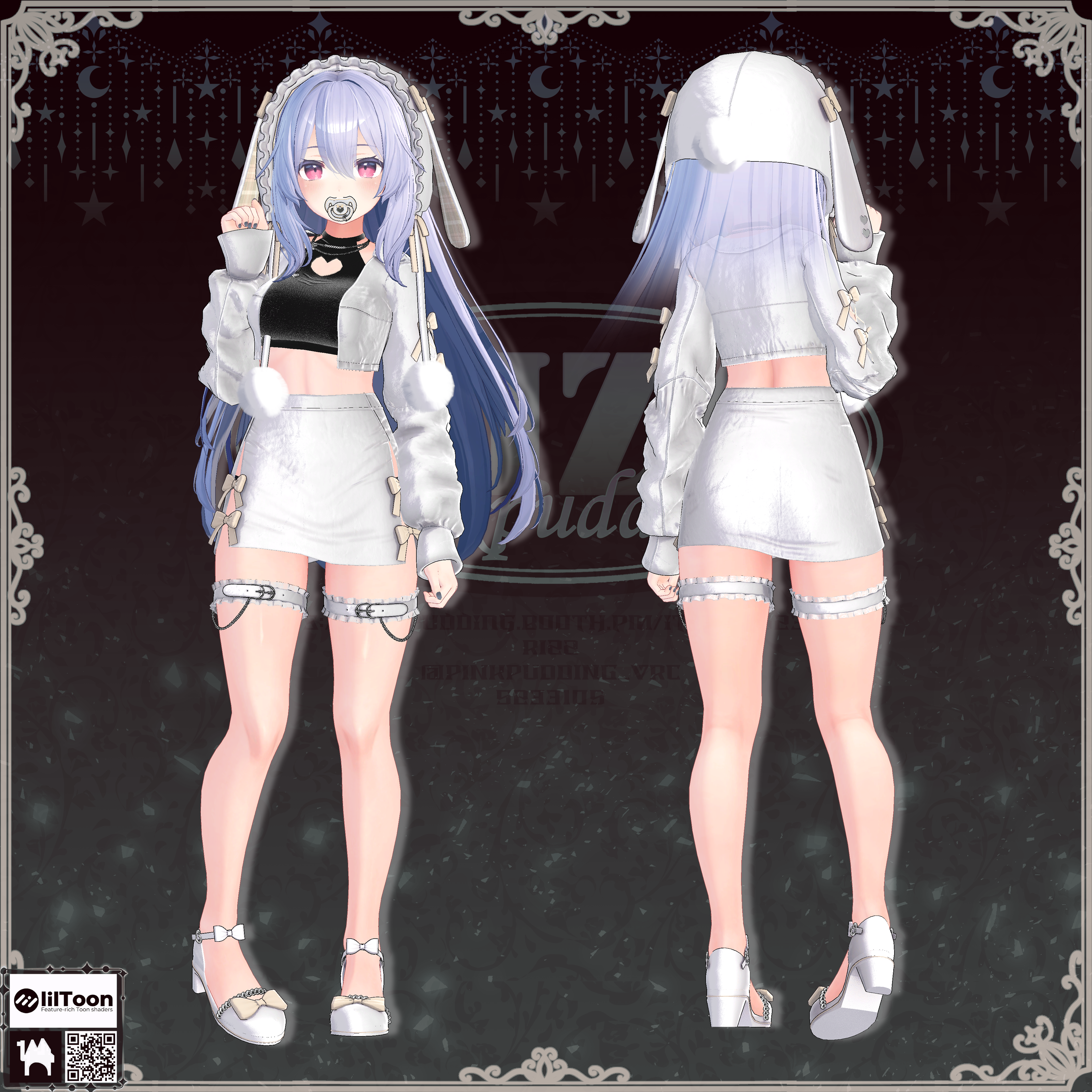 【5アバター対応】♡RIZZ♡【VRChat向け衣装モデル】 - PINK♡PUDDING - BOOTH