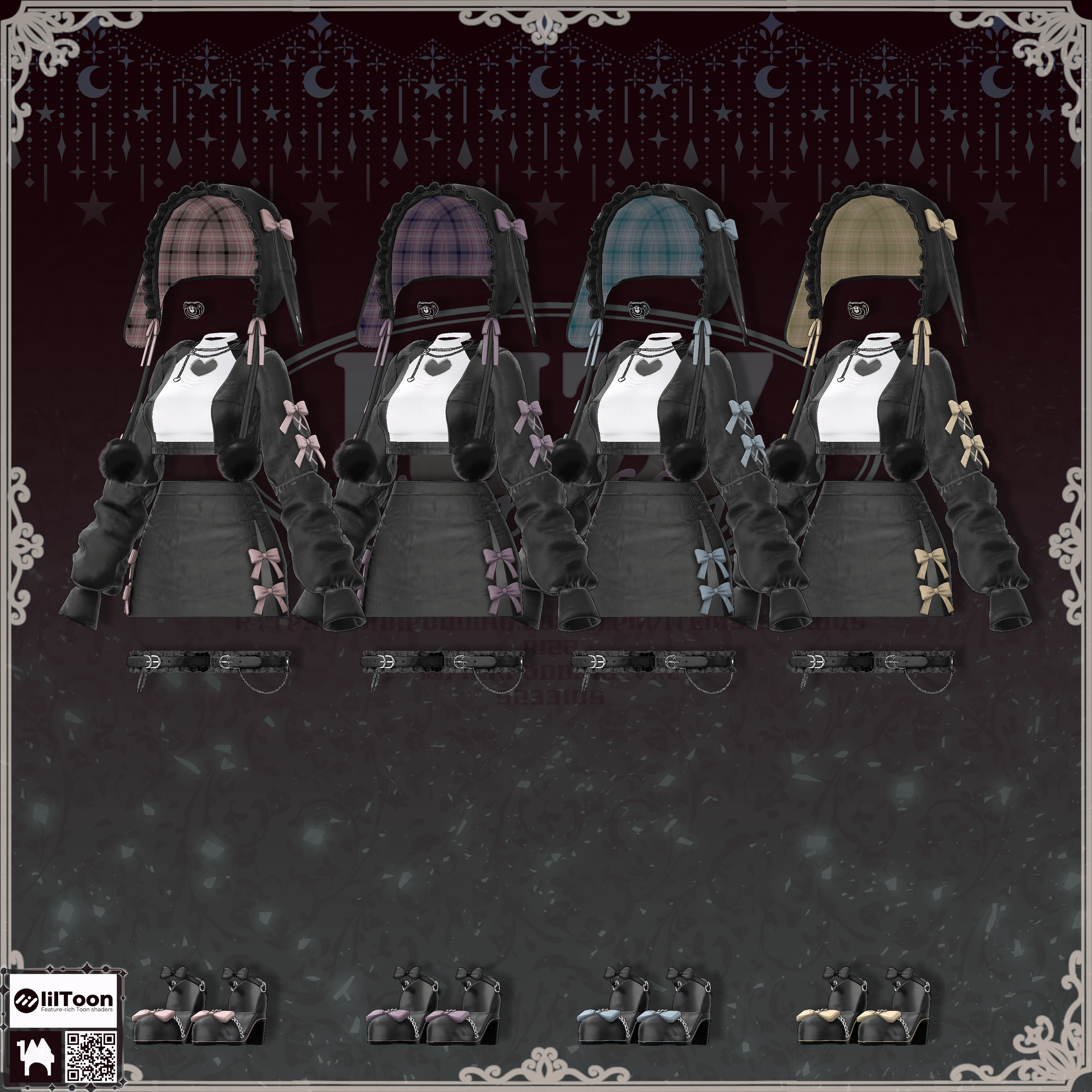 【5アバター対応】♡RIZZ♡【VRChat向け衣装モデル】 - PINK♡PUDDING - BOOTH