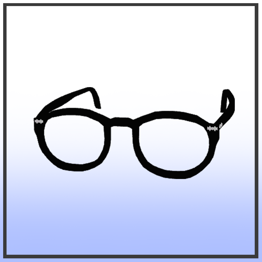 Horn-rimmed glasses - TM# - BOOTH