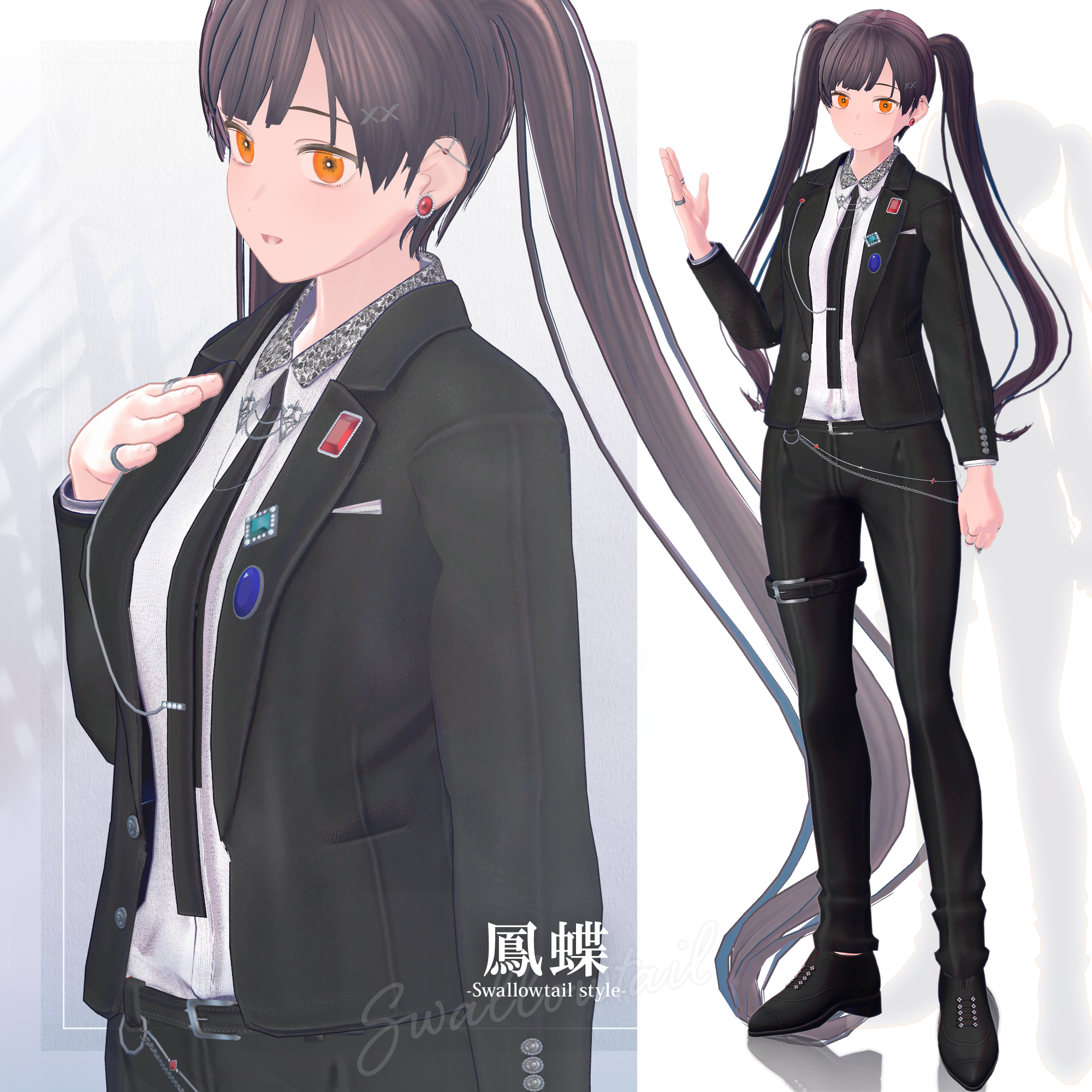 【3D衣装】鳳蝶 -Ageha Swallowtail style- ＜VRC対応＞ - 大丸・松坂屋アバター販売公式 - BOOTH