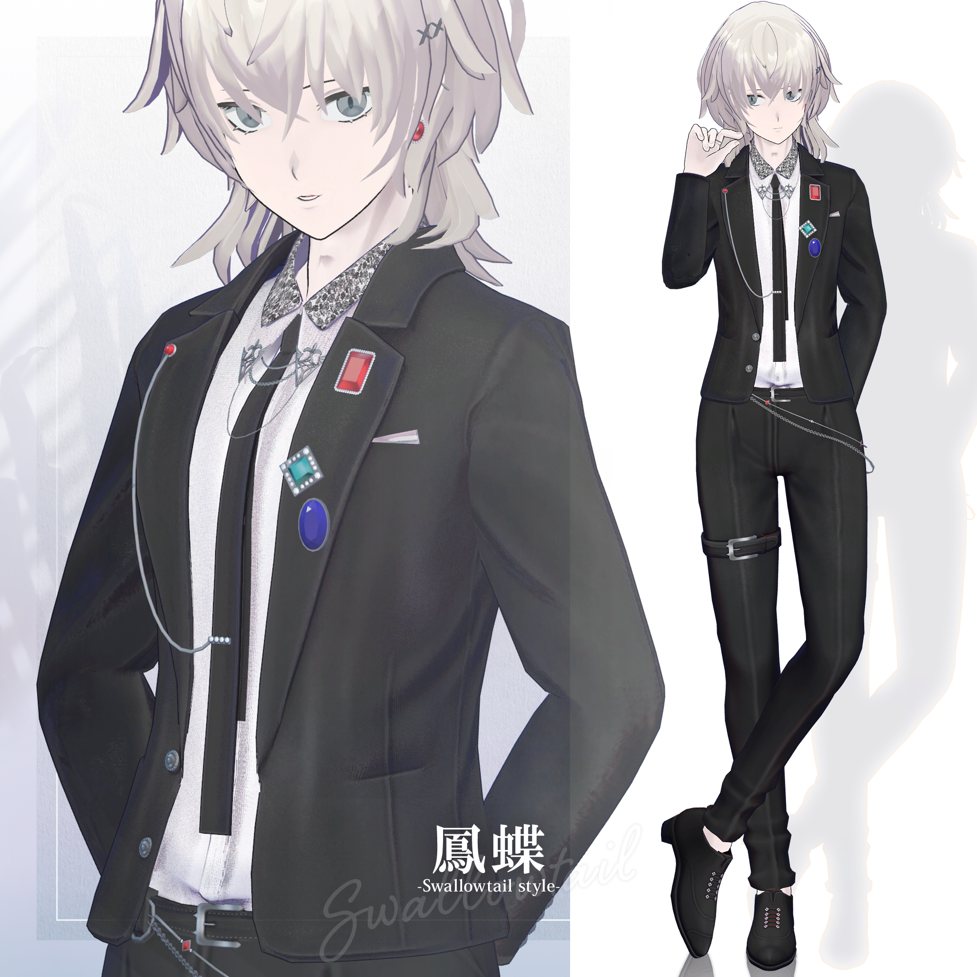 【3D衣装】鳳蝶 -Ageha Swallowtail style- ＜VRC対応＞ - 大丸・松坂屋アバター販売公式 - BOOTH