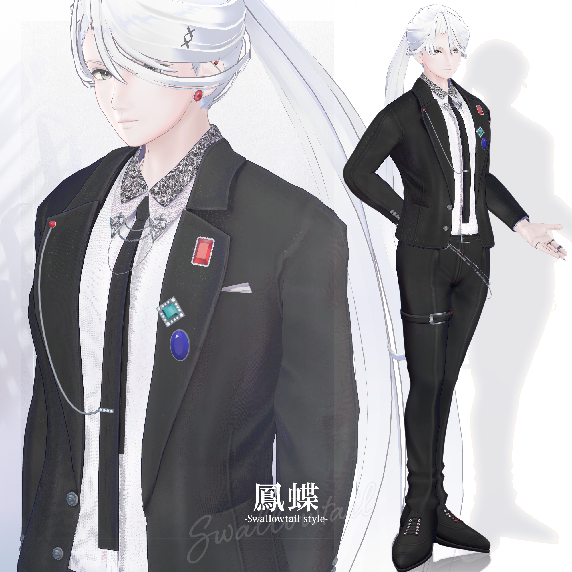 【3D衣装】鳳蝶 -Ageha Swallowtail style- ＜VRC対応＞ - 大丸・松坂屋アバター販売公式 - BOOTH