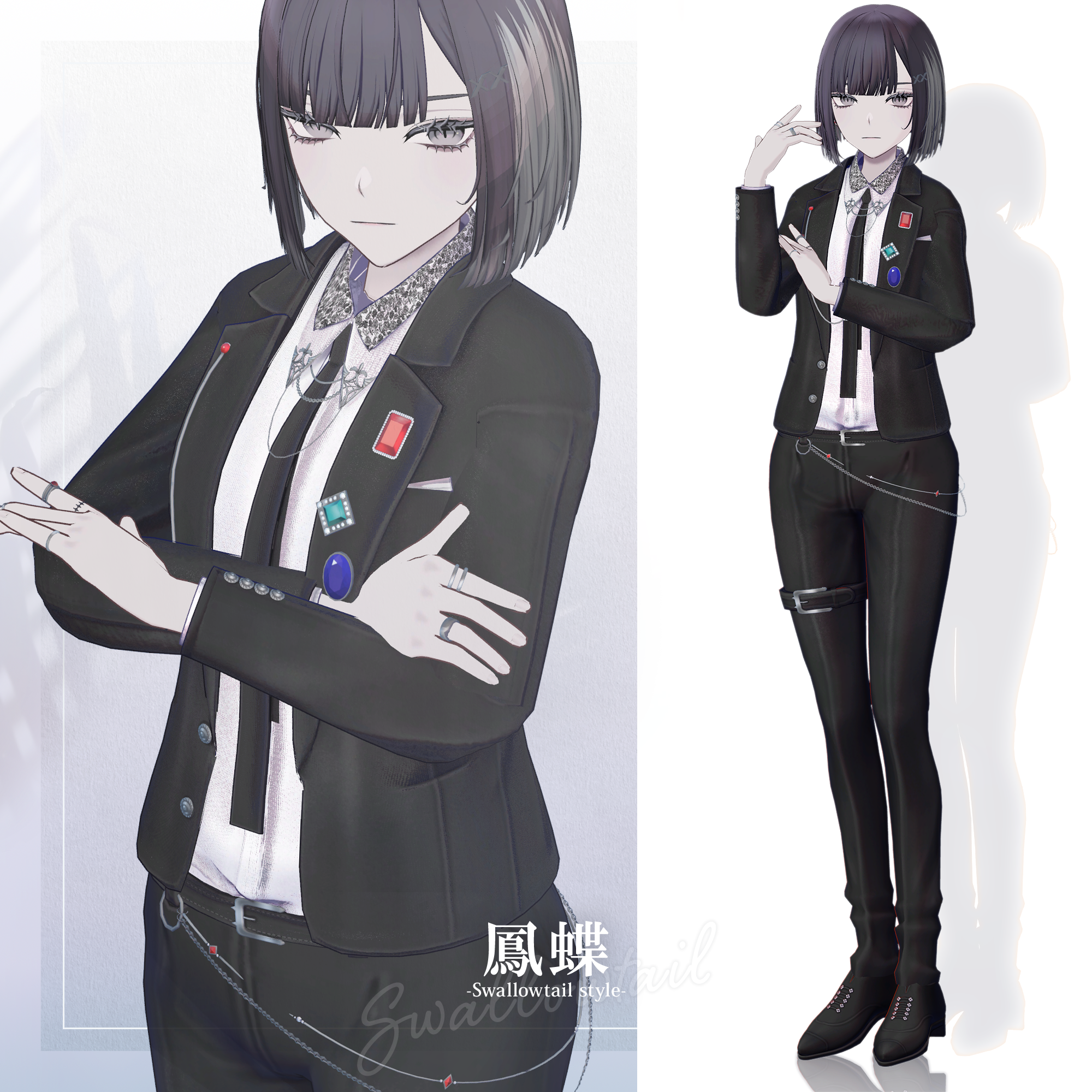 【3D衣装】鳳蝶 -Ageha Swallowtail style- ＜VRC対応＞ - 大丸・松坂屋アバター販売公式 - BOOTH