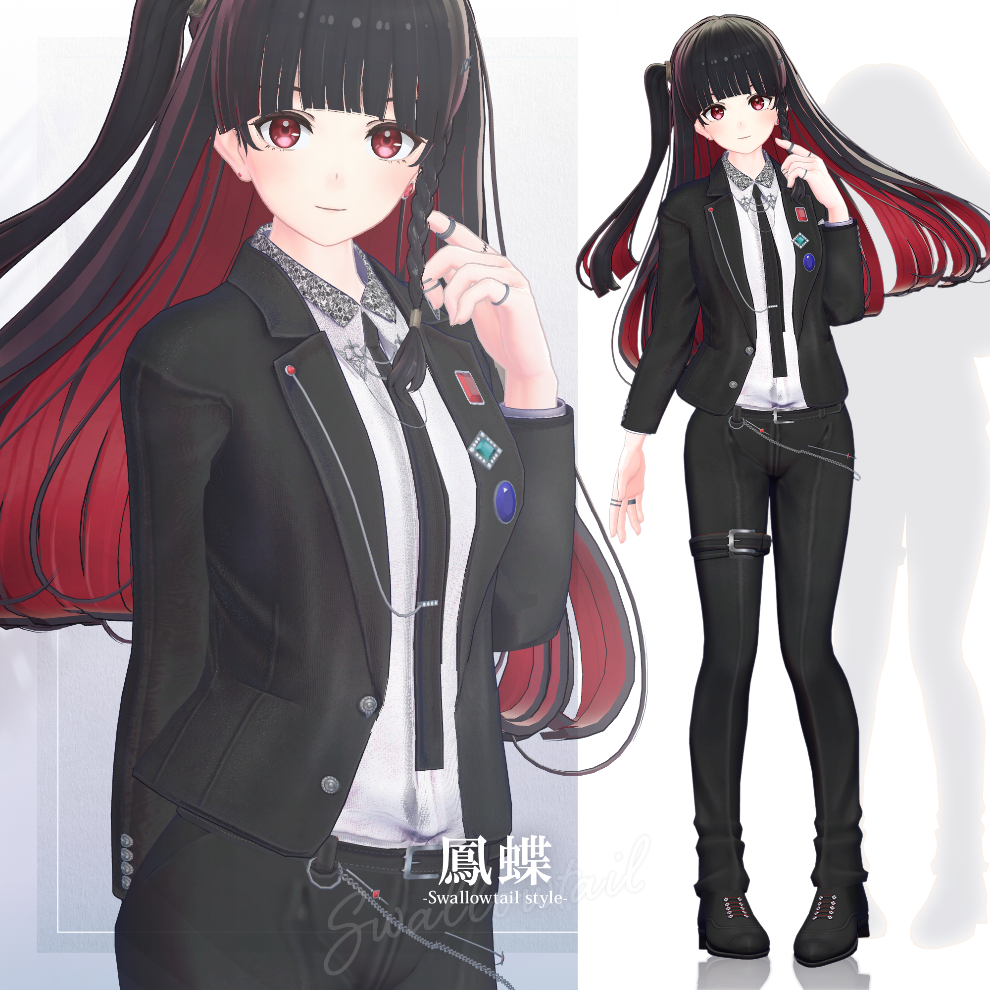 【3D衣装】鳳蝶 -Ageha Swallowtail style- ＜VRC対応＞ - 大丸・松坂屋アバター販売公式 - BOOTH