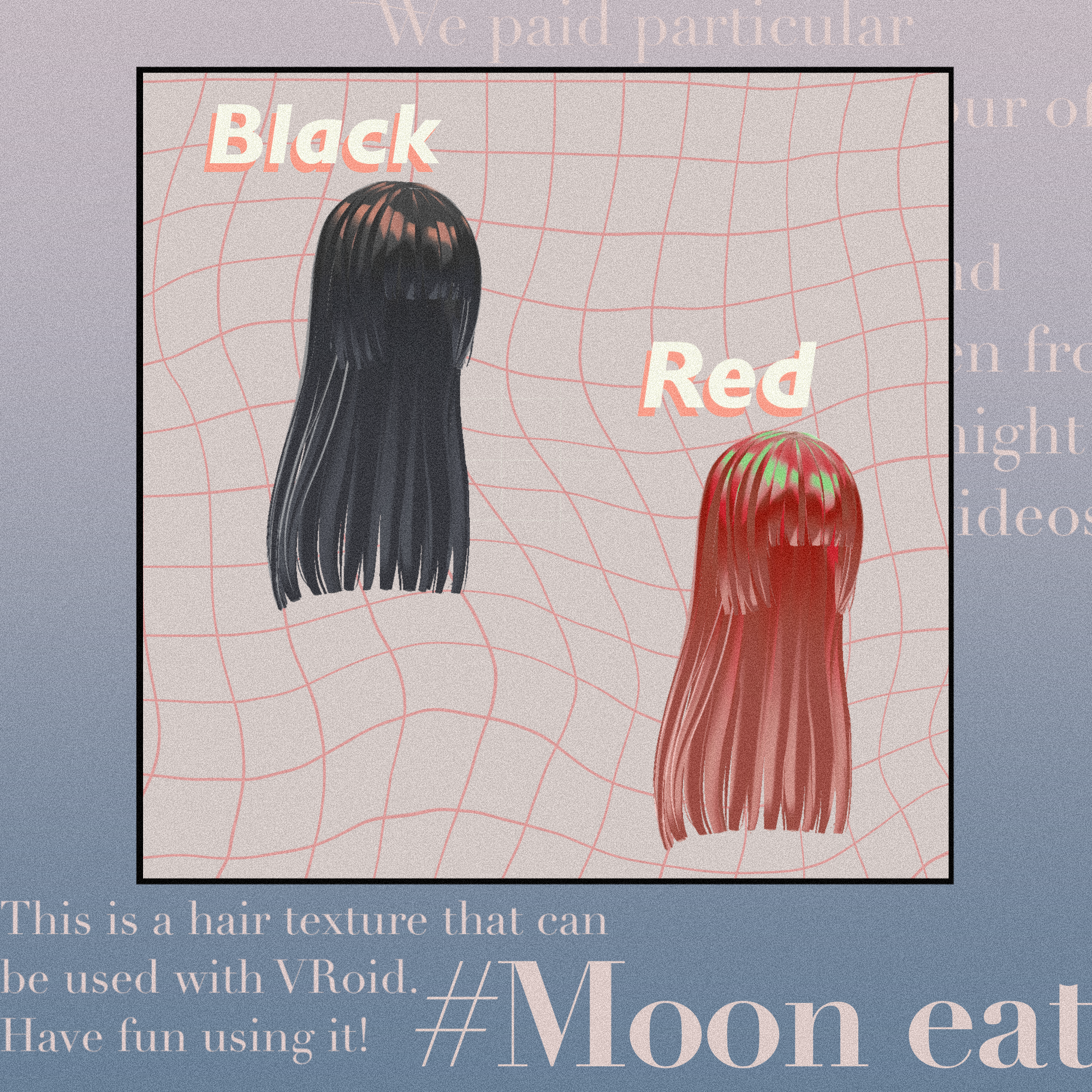 【Free/無料】 Hair Textures Vroid - Moon eat - BOOTH