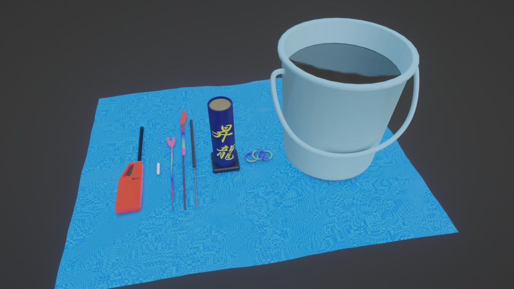 【Blender】花火セット｜fireworks set - MUSHIRO CG SHOP - BOOTH